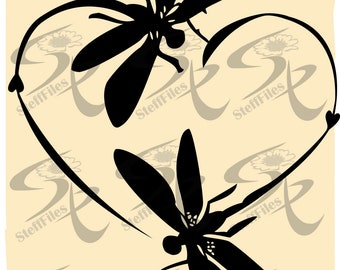 Dragonfly Heart | Etsy