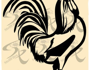 Rooster dxf | Etsy