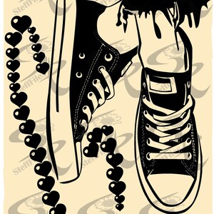 Chuck and Pearls Sneaker Converse Svg Shoes Casual Training - Etsy