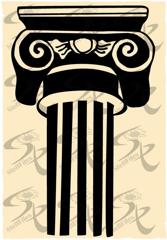 Simple Roman Columns Clip Art