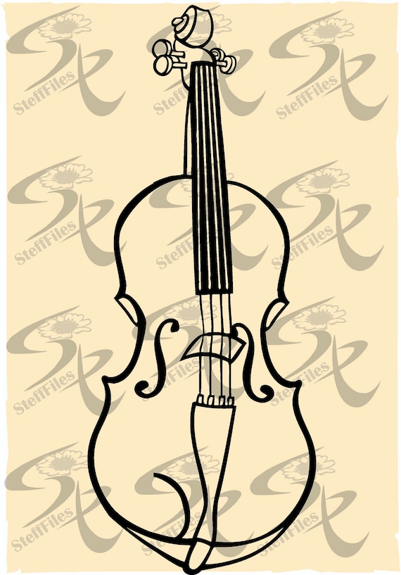 DOUBLE BASS SVG Musical Instrument Dxf Aipng Eps Jpg - Etsy