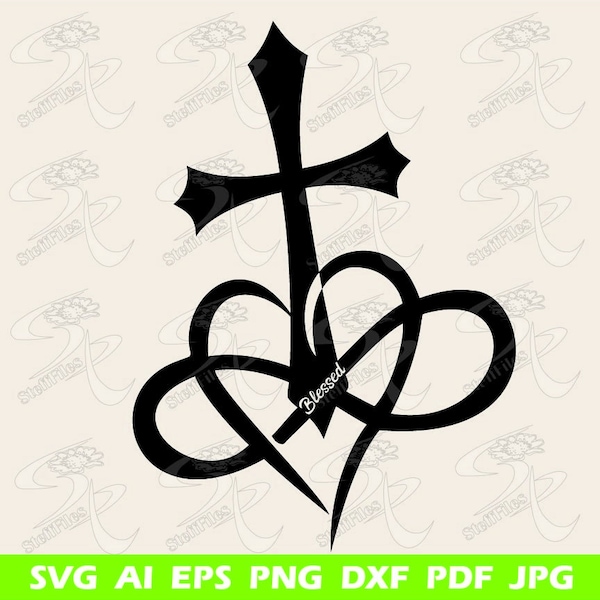 Infinity Cross Svg - Etsy