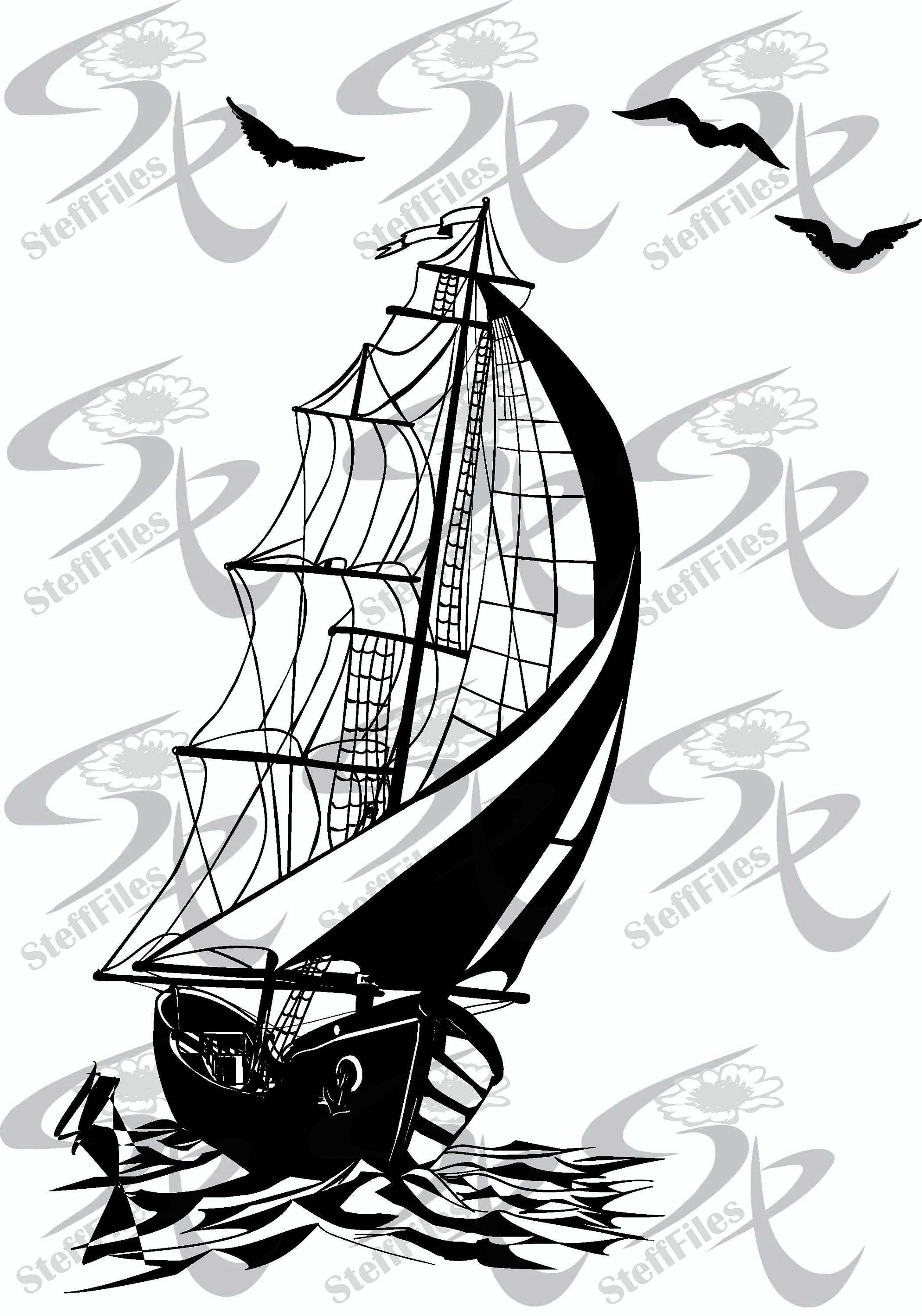 Ship Svg Vessel Svg Boat Svg Shipboard Craft Construction - Etsy UK