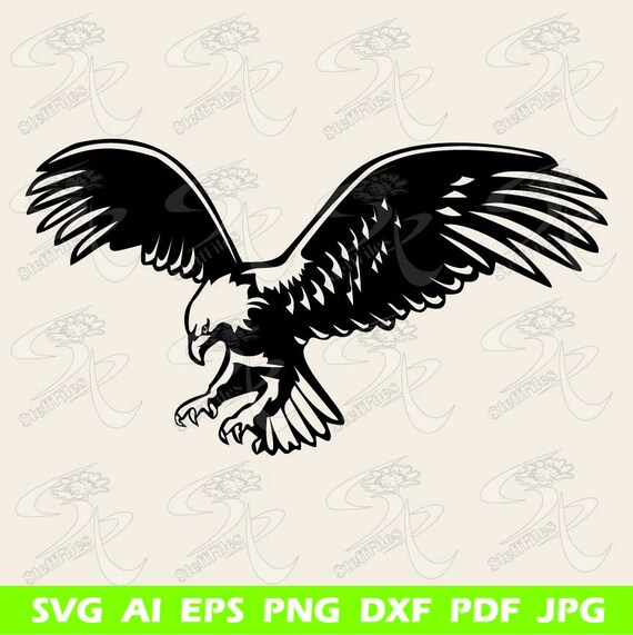 Eagle Black And White Vector