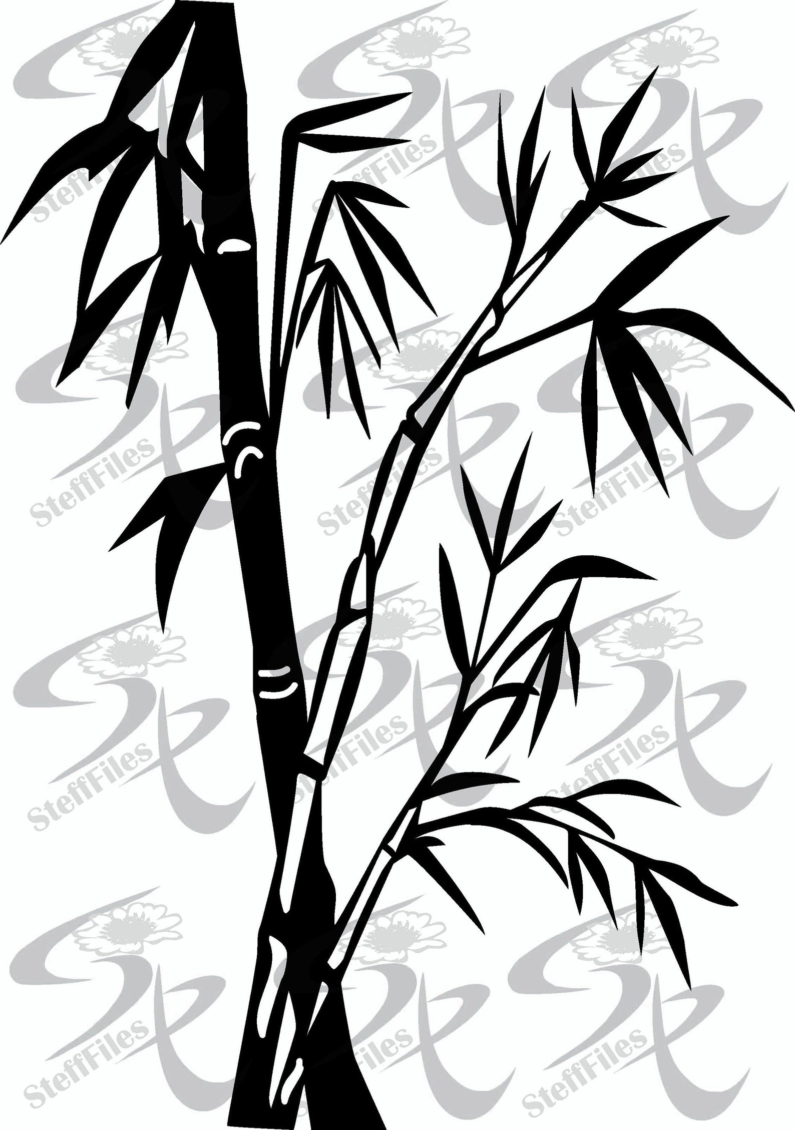 BAMBOO Svg AI DXF Png Eps Jpg Clipart Bamboo - Etsy Australia