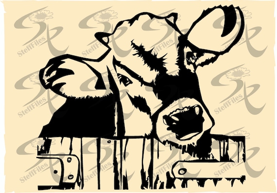COW Fence Svg Calf Head Svg Heifer Dxf AI PNG Svg Dxf - Etsy Hong Kong