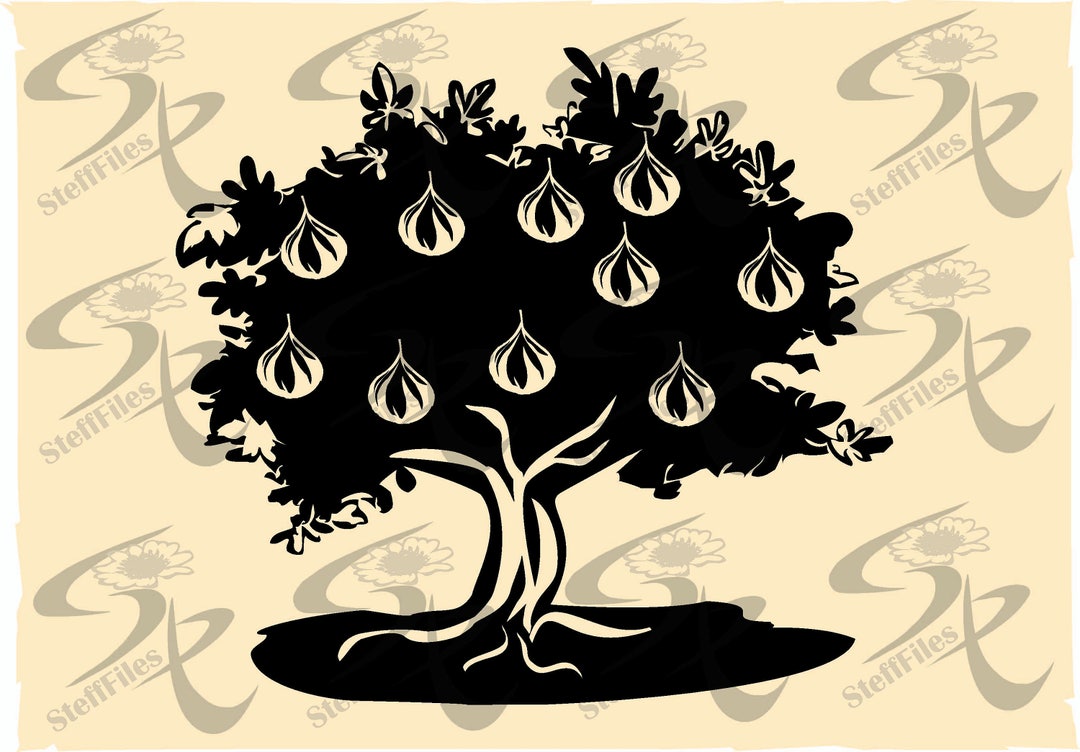 FIG TREE SVG, Sketch, Printable Art, Art Print Home, Dxf,ai, Png, Eps ...
