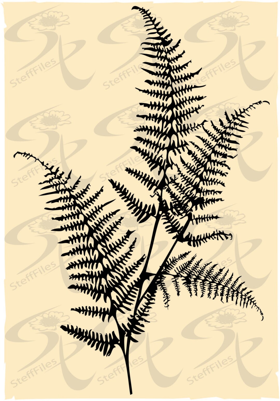 FERN Svg, Floral Svg, Fern Svg, SVG, DXF, Ai, Png, Eps, Jpg, Download ...