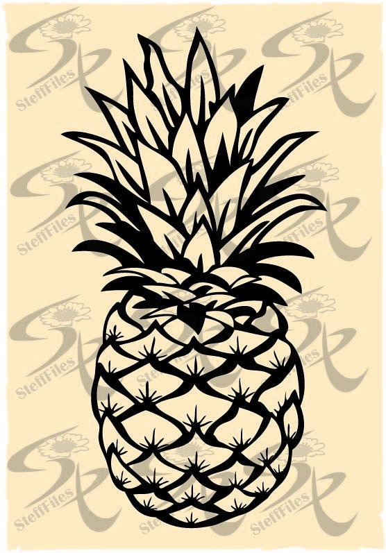 Pineapple Grenade Stencil