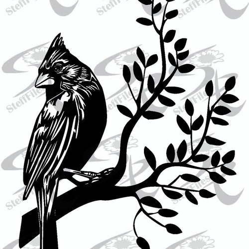 Red Cardinal Svg Dxf Eps Png Jpg Vector Art Clipart - Etsy