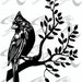 Cardinal Bird Svg Cardinal on Branch SVG DXF Ai Png Eps - Etsy