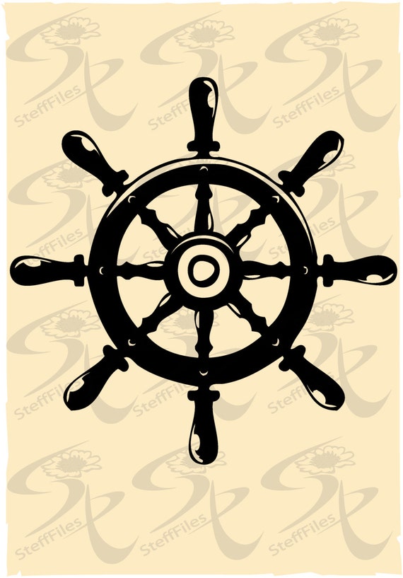 RUDDER SHIP Svgship's Wheel Svg Steering Wheel Svg Dxf - Etsy