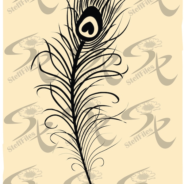 Peacock Feather Svg - Etsy