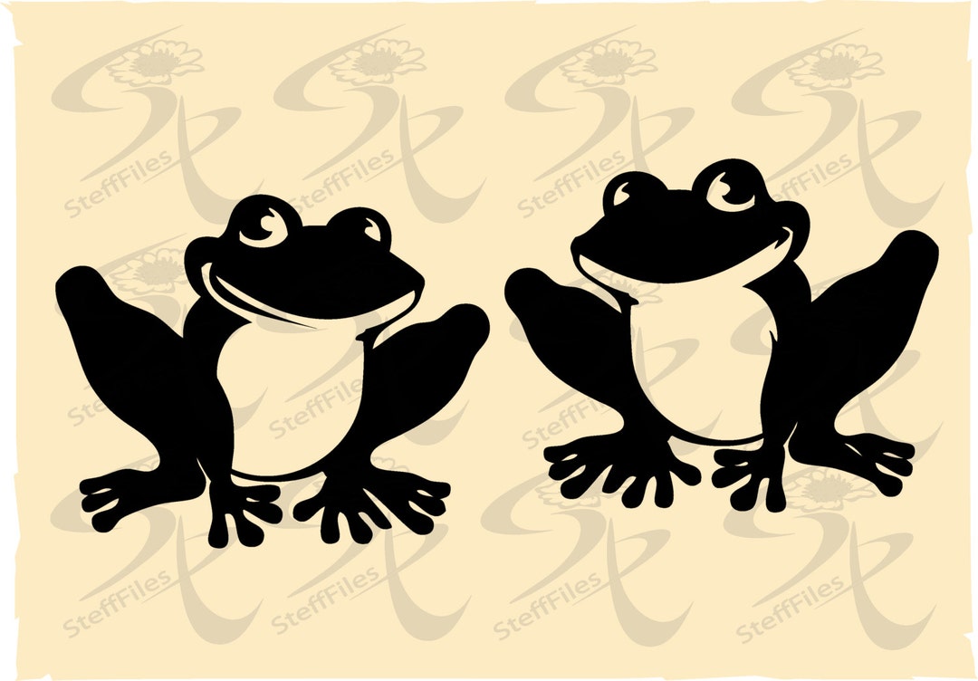FROG SVG, Frogs Two DXF, Png, Eps, Jpg Download, Graphical Image, Ai ...