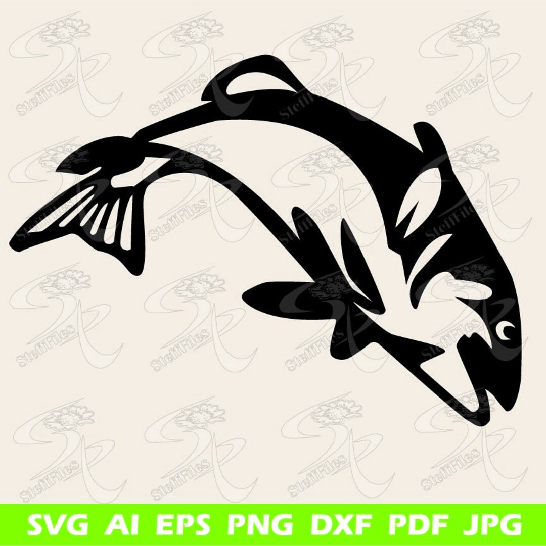 FISH SVG DXF, Clipart, ai, png, eps, jpg, Download, silhouettes ...
