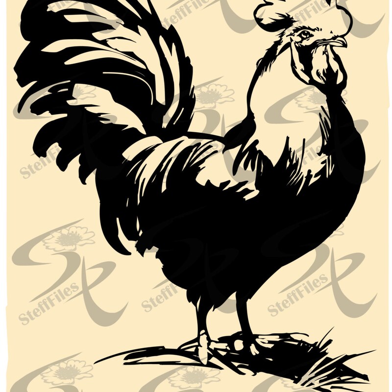 Rooster Svg - Etsy