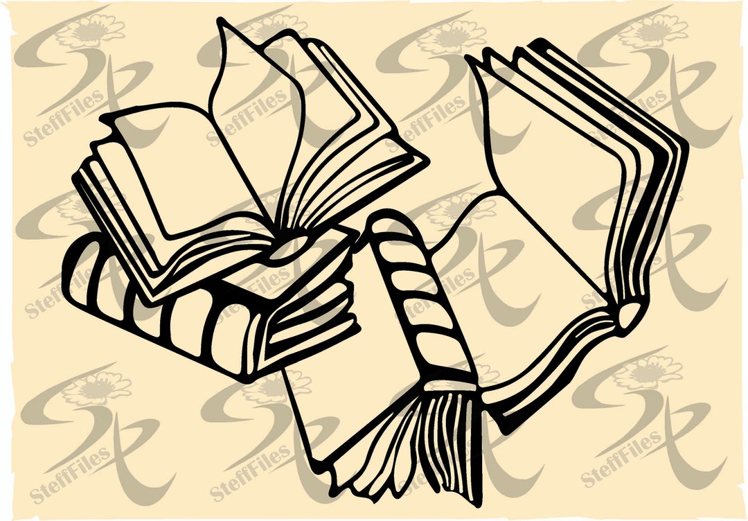 LIBRO ABIERTO svg, Imágenes Prediseñadas, Silueta, Descargar archivos ...