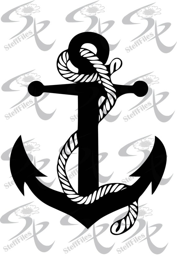 ANCHOR Whit Rope SVG DXF Clipart Ai Png Eps Jpg Art | Etsy