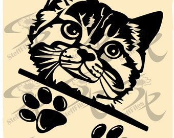 Cat Head Dxf - Etsy