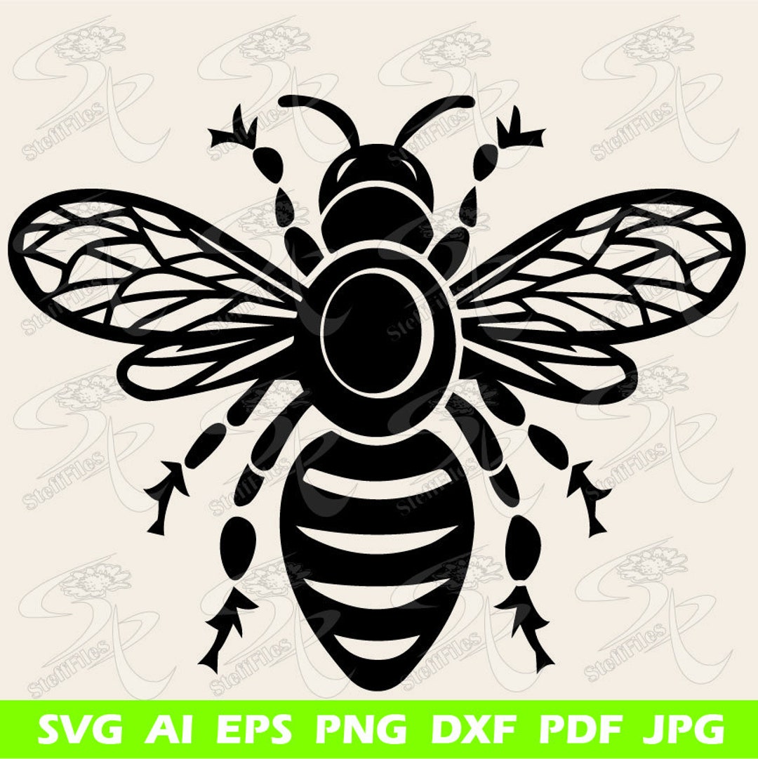 Panales de abeja svg, Abeja SVG, Abeja dxf, siluetas, eps, ai, png, jpg ...