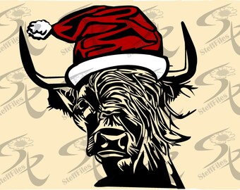 Vector BUFFALO Highland Cow Head AI PNG Eps Pdf Svg Dxf Jpg Instant ...