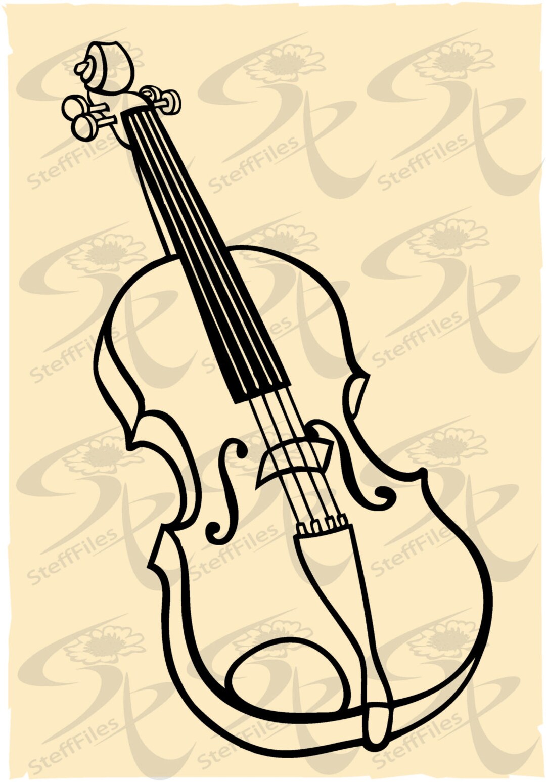 VIOLIN MUSICAL INSTRUMENT Svg Dxf, Ai, Png, Eps, Jpg Download ...