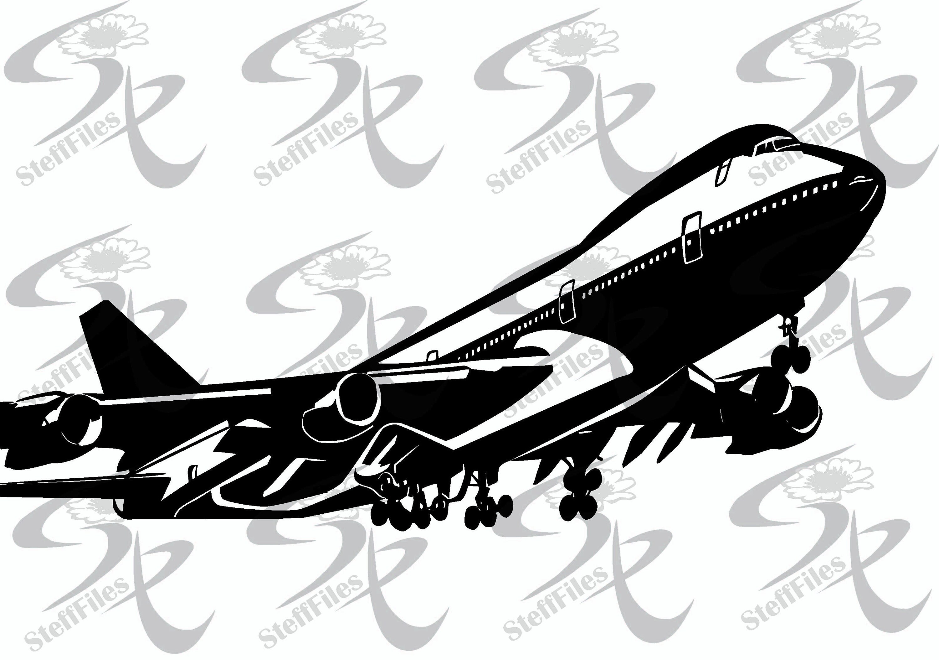 Avion avion svg graphique vecteur . SVG . EPS .PNG Space - Etsy France