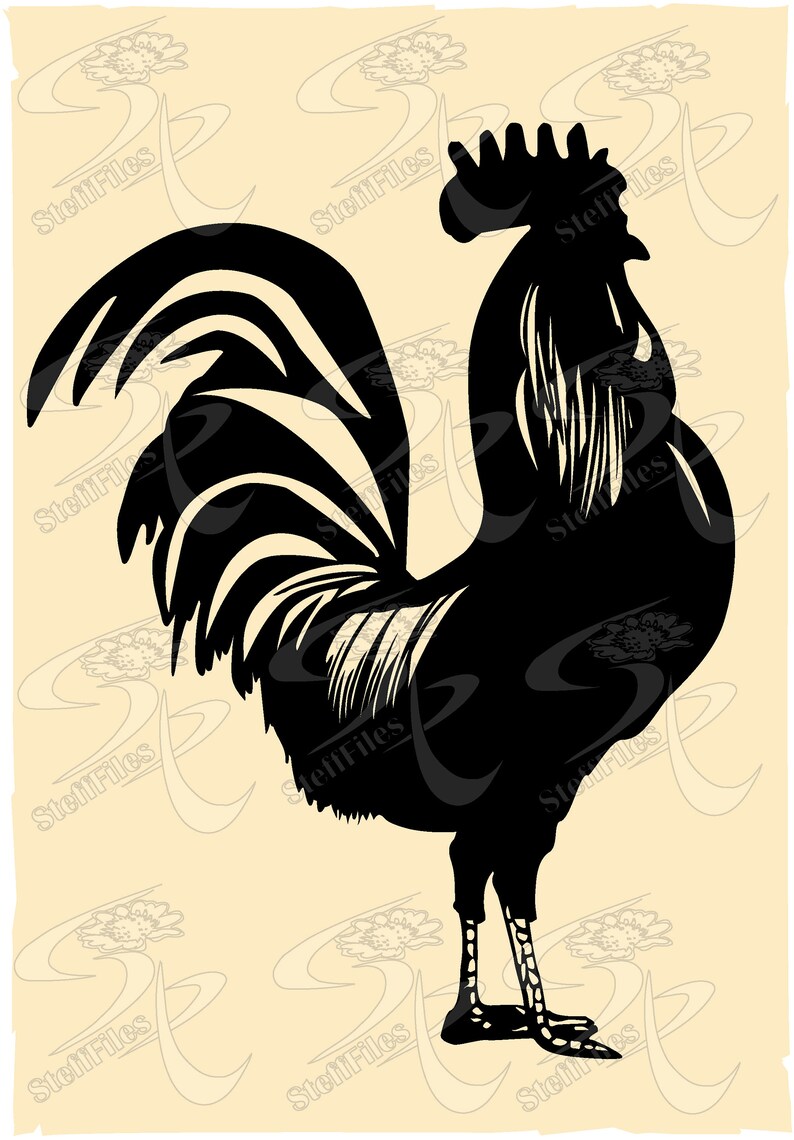 GALLO GALLO SVG dxf ai png eps jpg silueta descargar - Etsy México