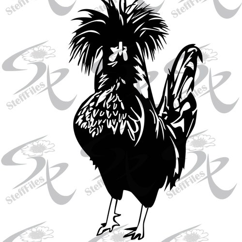 Angry Chicken SVG Silhouette Dxf Peeking SVG for Cricut - Etsy