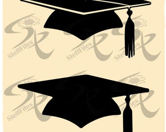 Vector GRADUATION HAT, AI, Eps, Pdf, Svg, Dxf, Png, Jpg Download Files ...