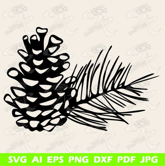 Pine Cone Silhouette Clip Art