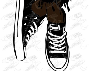 Chuck and Pearls Sneaker Converse Svg Shoes Casual, Training Fashion ...