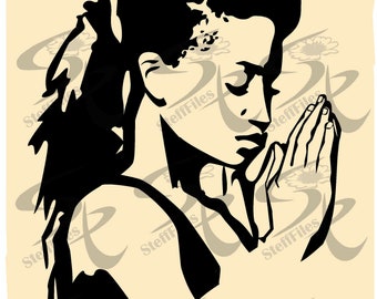 Black Woman Praying Nubian Princess Queen Afro Hair Beautiful African ...