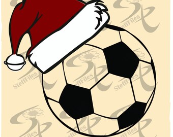 Soccer Christmas Svg | Etsy