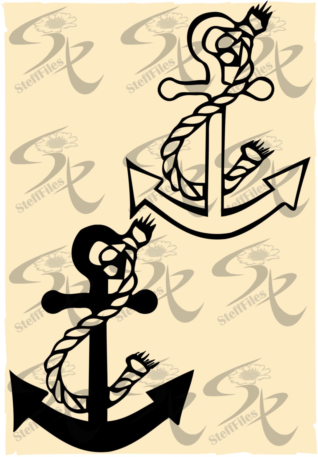 ANCHOR ROPE SVG Nautical Rope Dxfai Png Eps Jpg Clip - Etsy