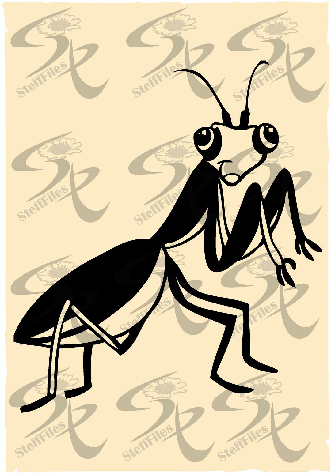 PRAYING MANTIS SVG Dxf Silhouette Clipart Ai Png Eps Jpg - Etsy