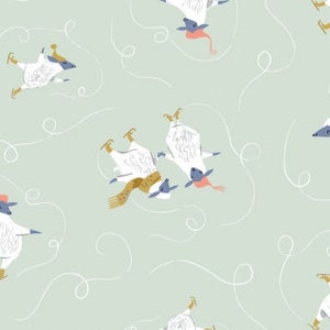 Skaters in Misty Sheepish Fabric Collection Rae Ritchie Dear Stella ...