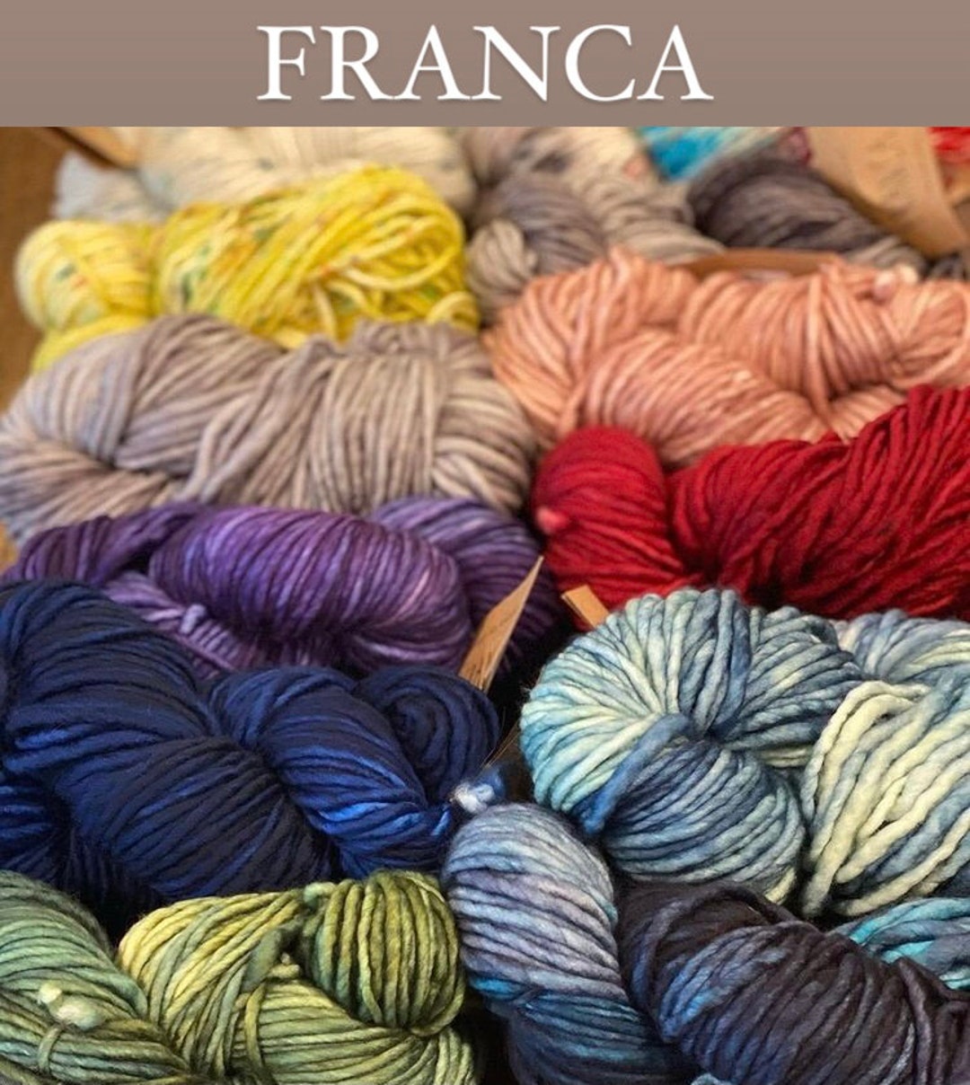 Franca - Super Chunky Yarn - Manos Del Uruguay Yarns - Merino Superwash ...