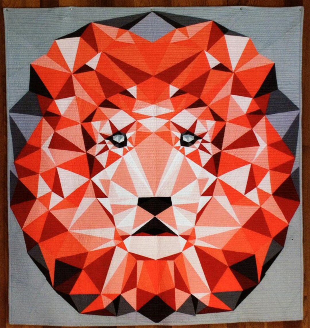 Lion Quilt Pattern the Jungle Abstractions Quilt: THE LION by Elizabeth ...