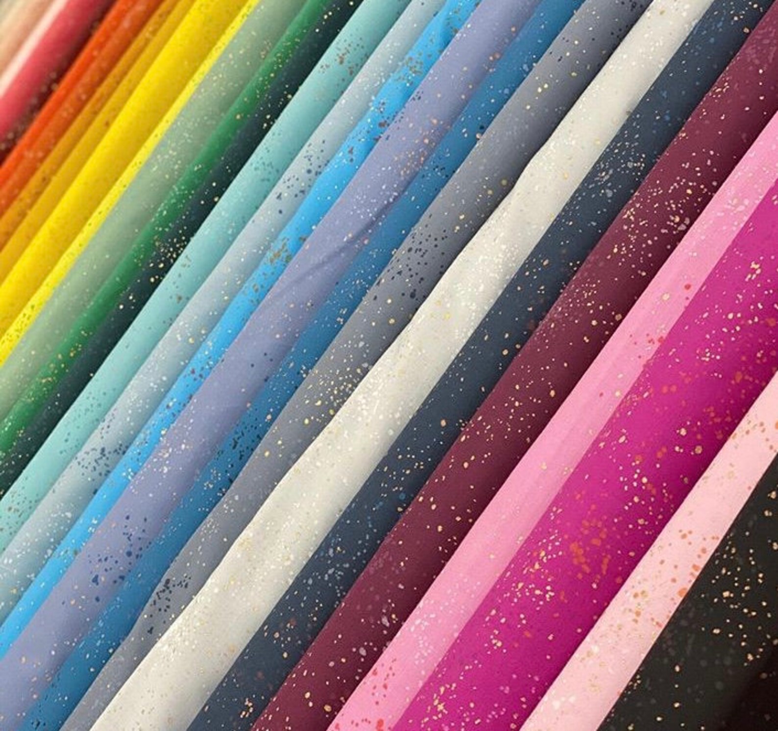 Ruby Star Society Speckled in Soft Aqua Metallic Rashida - Etsy