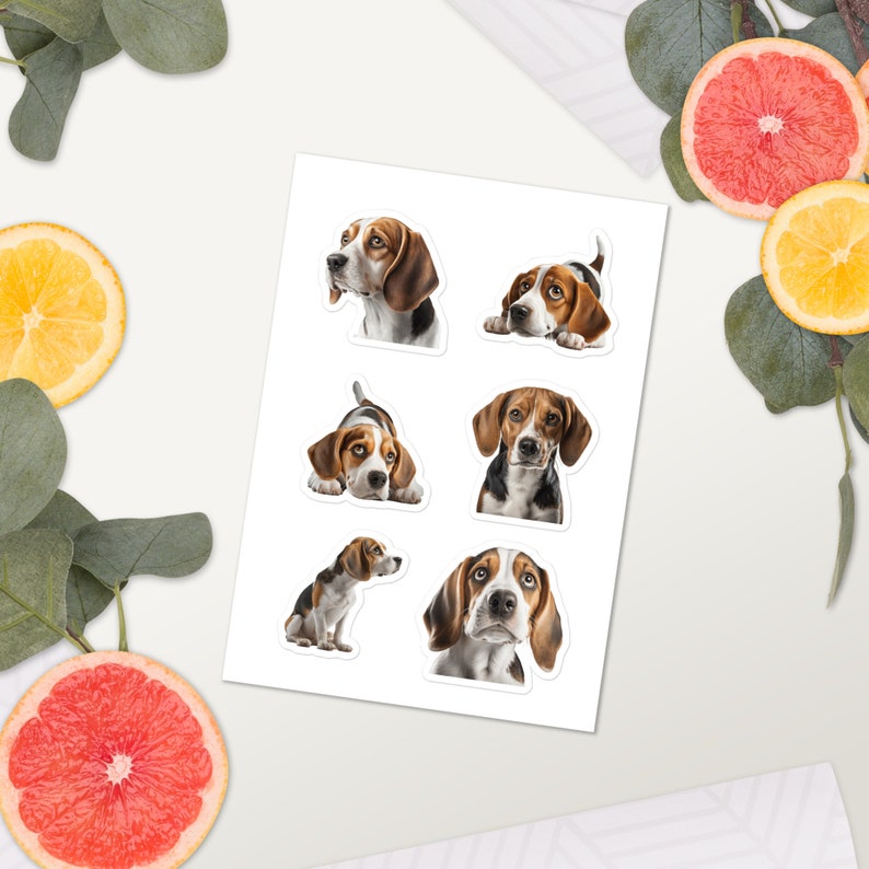 Beagle Sticker Pack Beagle Custom Sticker Perfect for Dog - Etsy