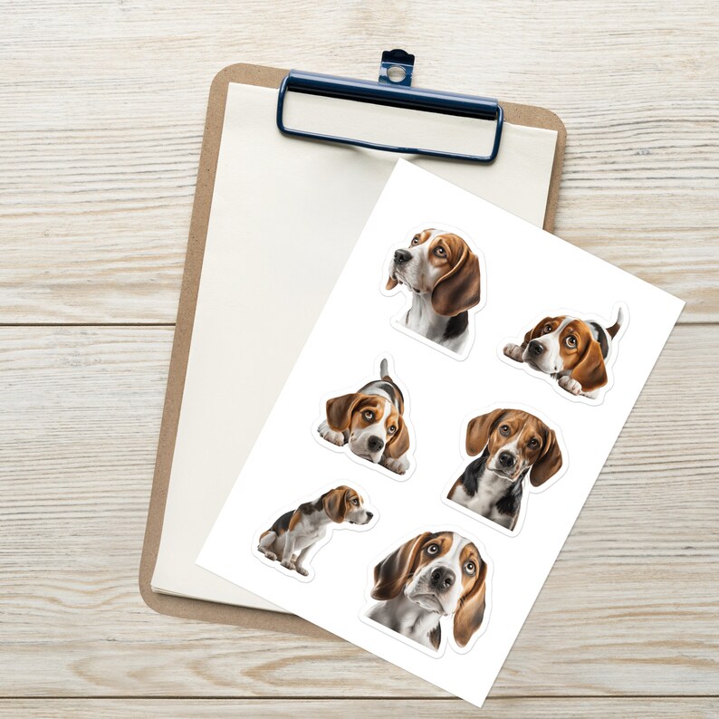 Beagle Sticker Pack Beagle Custom Sticker Perfect for Dog - Etsy