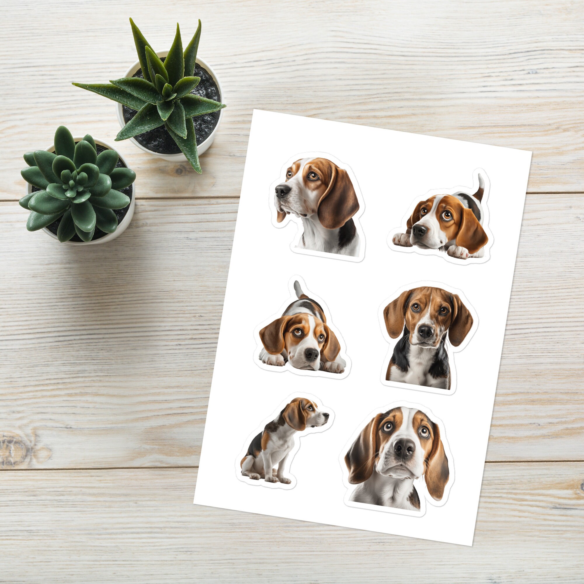 Beagle Sticker Pack Beagle Custom Sticker Perfect for Dog - Etsy