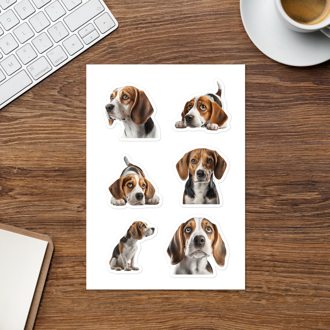 Beagle Sticker Pack Beagle Custom Sticker Perfect for Dog - Etsy