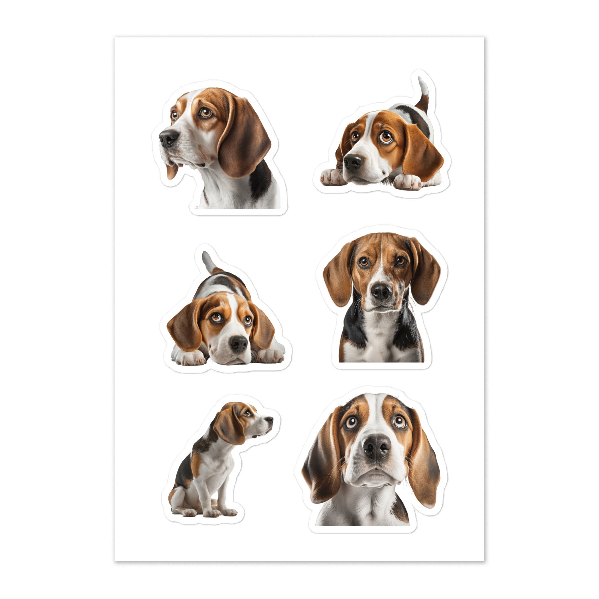 Beagle Sticker Pack Beagle Custom Sticker Perfect for Dog - Etsy