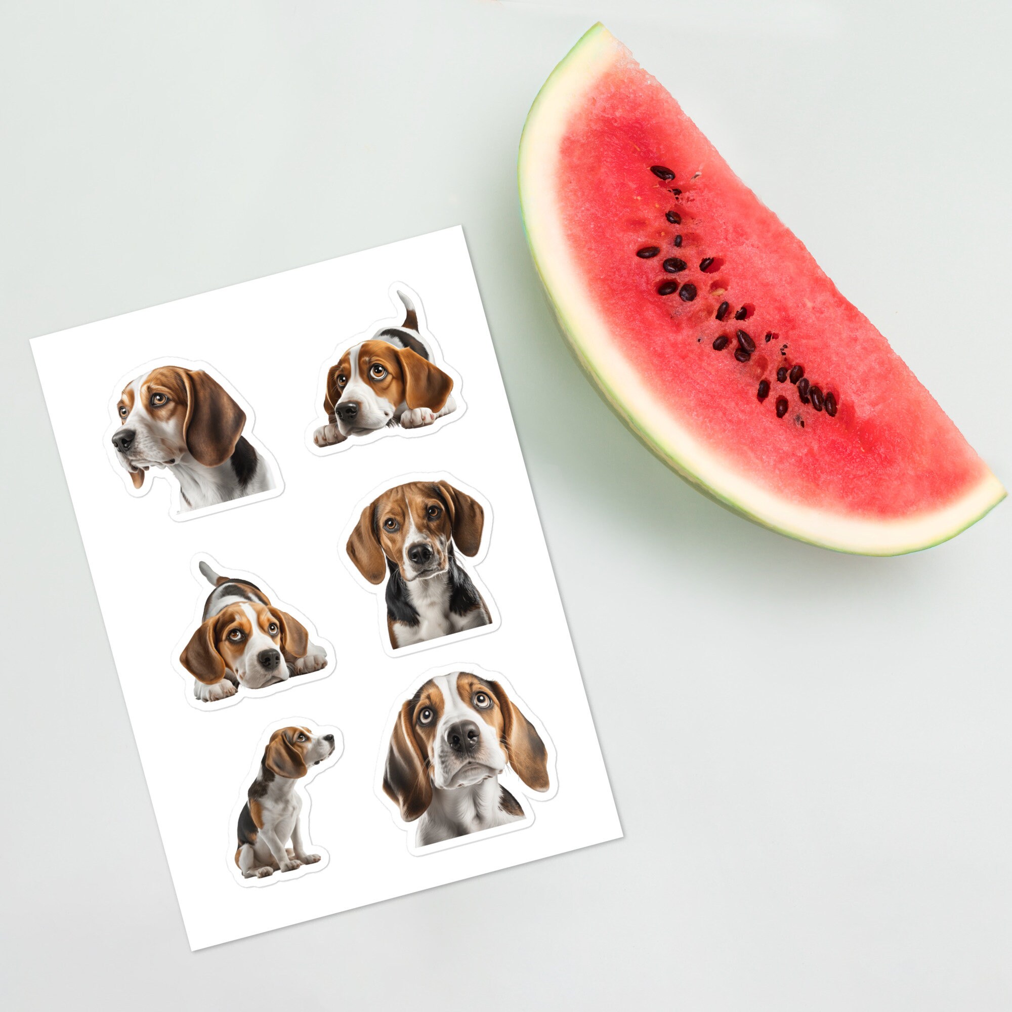 Beagle Sticker Pack Beagle Custom Sticker Perfect for Dog - Etsy