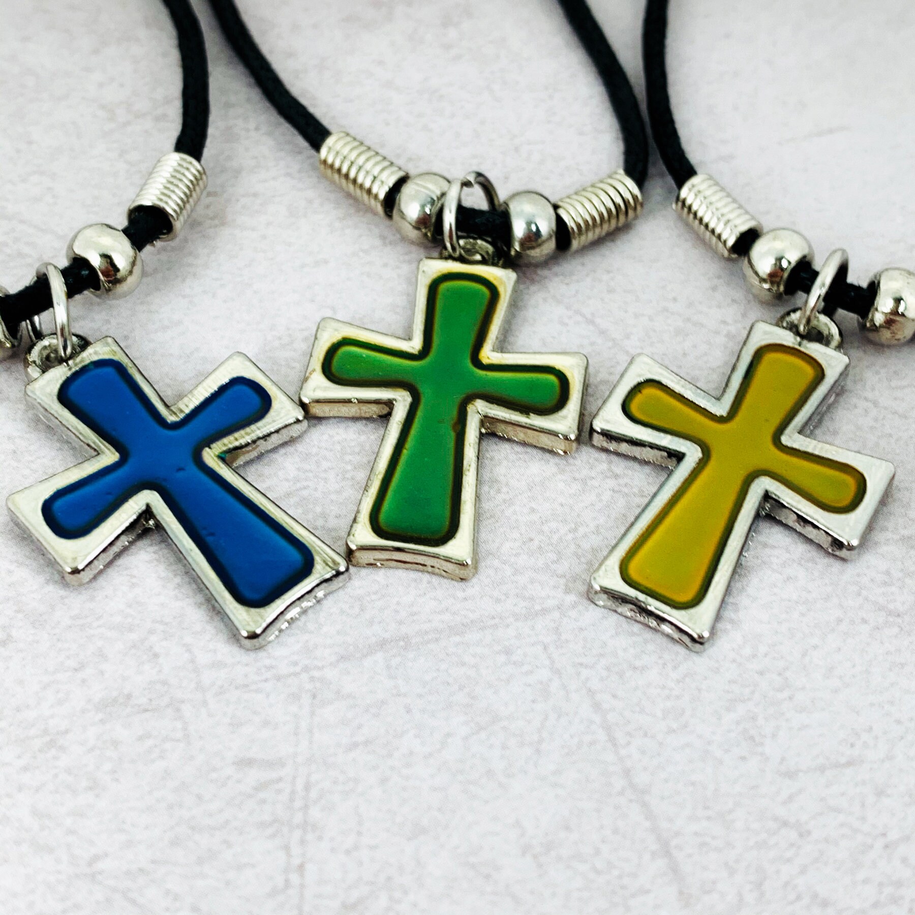 Mood Necklace - Color Changing Cross (w-lc92) Heat Color Change - Etsy