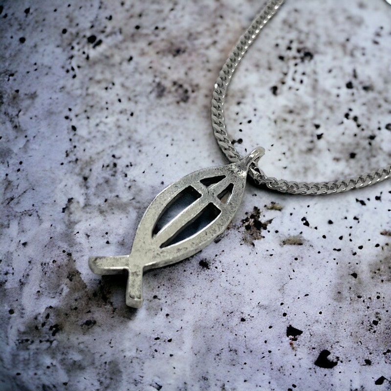 Ichthus Necklace - Etsy
