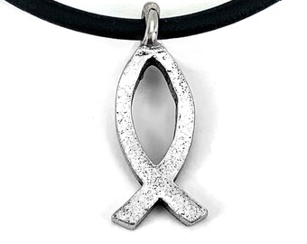 Jesus Fish Necklace | Etsy