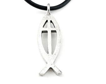 Jesus Fish Necklace | Etsy